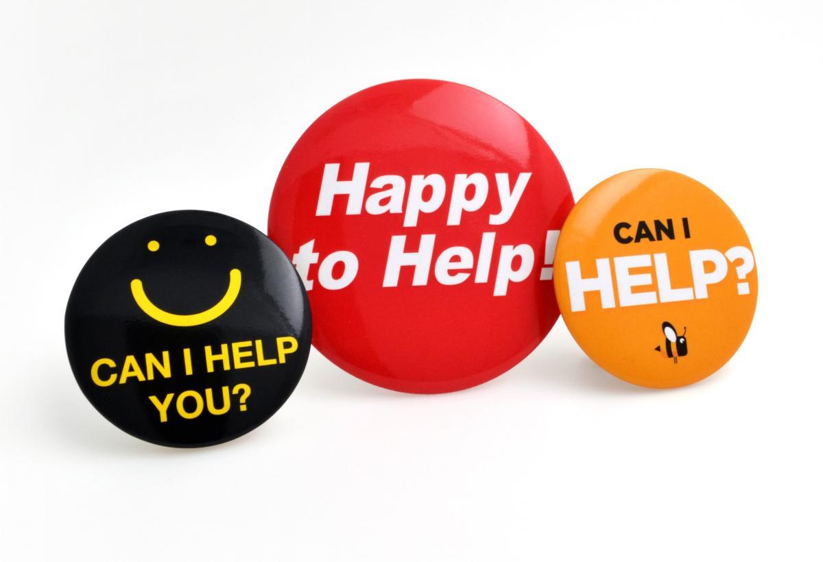 All you need to know about “Happy To Help” badges - Badgemaster