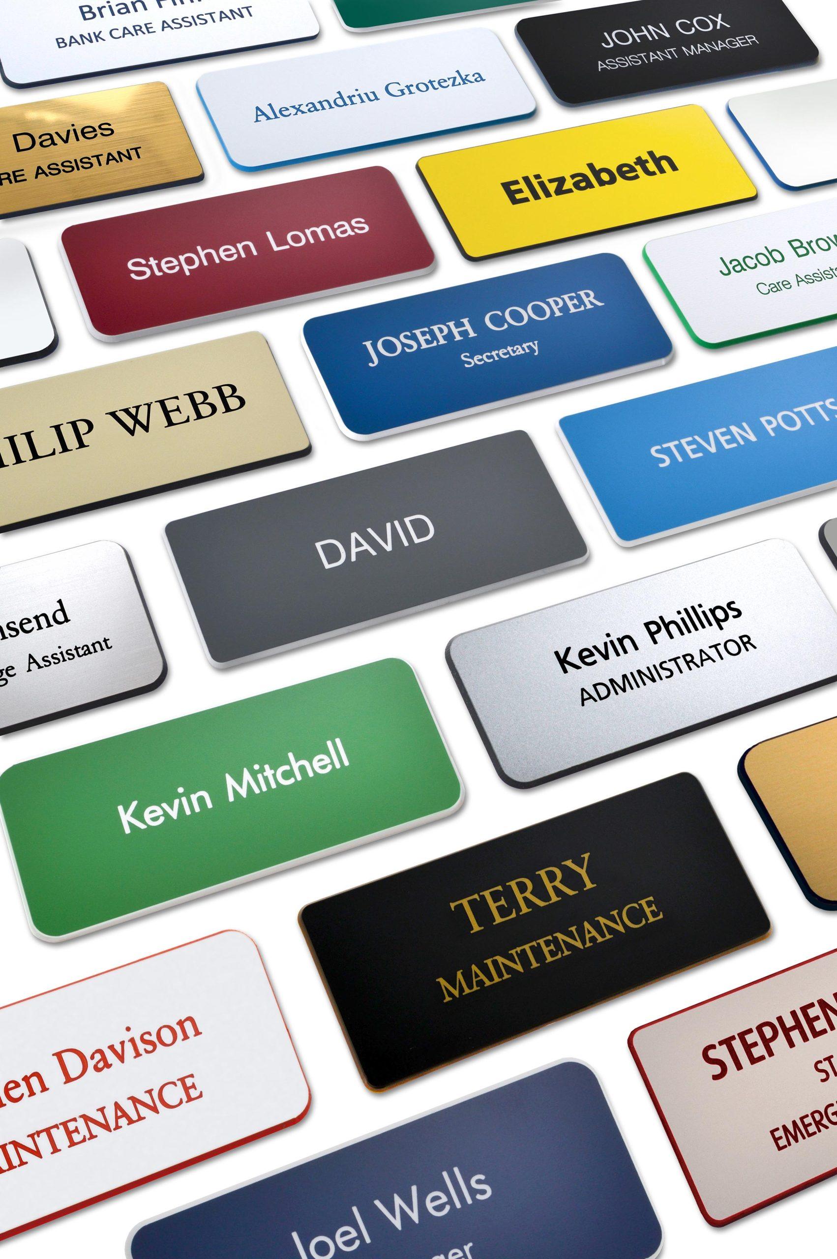 Personalised Name Badges - Badgemaster